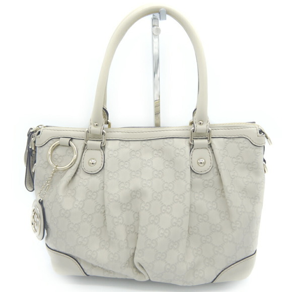 Gucci | Bags | Gucci Guccissima Gg Handbag Shoulder Bag 24792 Ivory ...